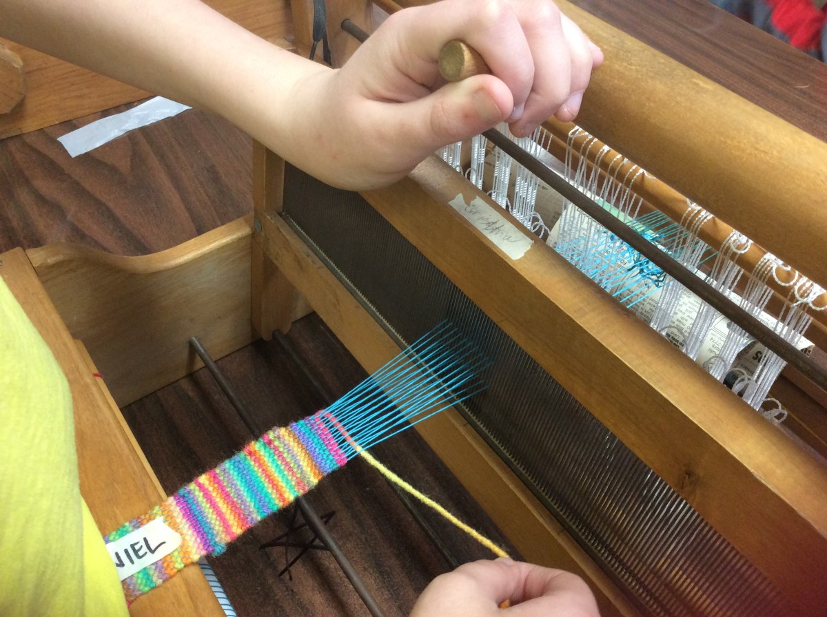 6th Gr -Bookmark Weaving on Two Harness Looms – the ArtRoom Welcomes You